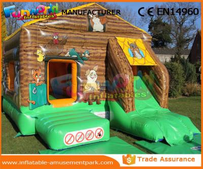 China 0.55mm PVC Tarpaulin Inflatable Bouncy Castle Moonwalk Jumping Castle 3 Year Warranty for sale