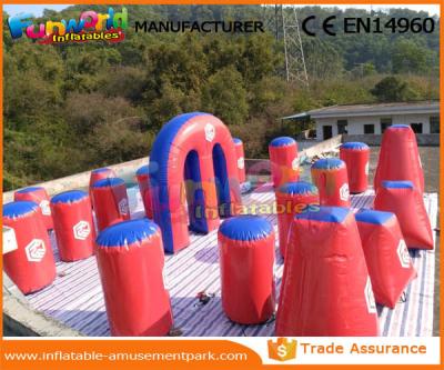 China 0.6mm PVC Inflatable Paintball Bunkers with CE Certification - Custom Sizes Available for Commercial Sports Use for sale