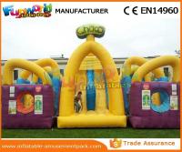 China Yellow Inflatable Boot Camp Tunnel Obstacle Course 0.55 mm PVC Tarpaulin Indoor Play for sale