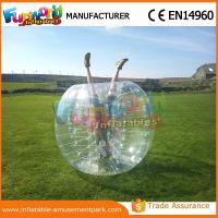 China 1.2 M Diameter PVC Transparent Inflatable Bubble Soccer Human Zorb Ball for sale