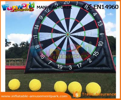 China 0.55mm PVC Tarpaulin Inflatable Football Target Dart Board Sport Game Custom Size for sale