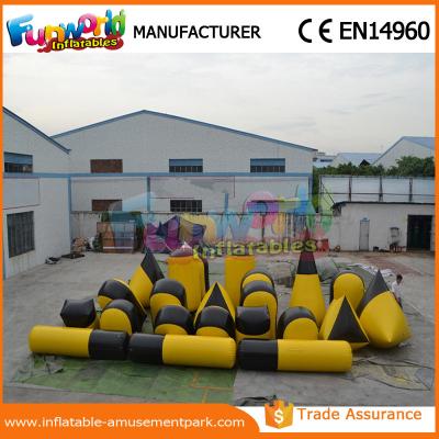China Customized PVC Inflatable Paintball Bunkers 0.6mm 0.9mm Battle Bunker Sport Games Equipment for sale