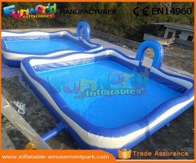 China Giant Inflatable Water Pool with 680W Air Pump 950kg Capacity 3 Year Warranty Custom PVC Construction for sale