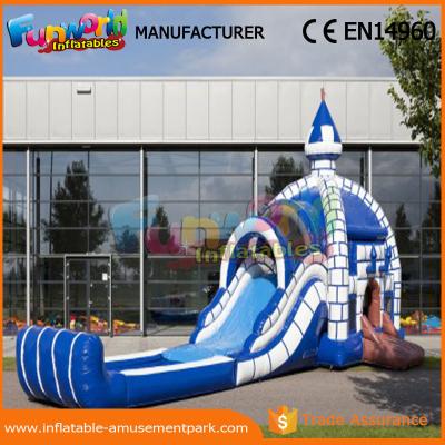 China Large Combo Inflatable Bouncy Castle with Slide 0.55mm PVC Double Stitching for sale