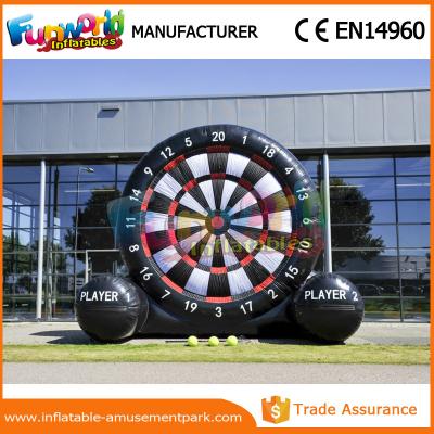 China Outdoor Inflatable Football Game Human Darts Rental Inflatable Dartboard 4m 5m for sale