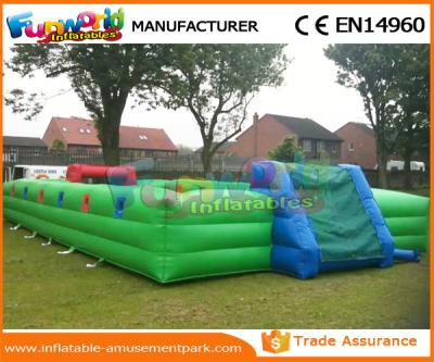 China 0.55mm PVC Tarpaulin Inflatable Soccer Field Football Court Arena 1 Year Warranty for sale