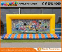 China Customizable PVC Tarpaulin Inflatable Soccer Gate 0.55mm Fire Retardant Football Net for sale
