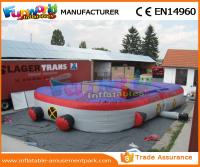 China Purple Inflatable Laser Tag Arena 0.55mm PVC Tarpaulin 7.6m x 7.6m for sale