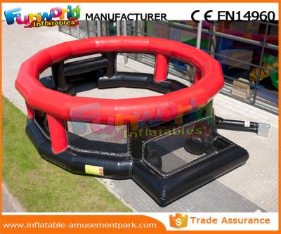 China Inflatable Football Playground 0.55mm PVC Tarpaulin Blow Up Soccer Pitch Custom Size for sale