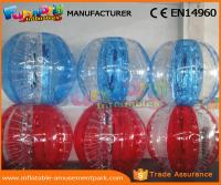 China Human Sized Inflatable Bubble Soccer Ball 1.2m Diameter PVC Zorb Ball Heat Sealed 1 Year Warranty for sale