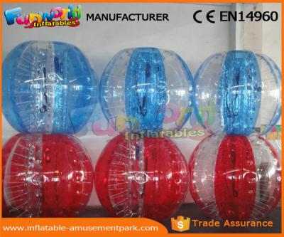 China Human Sized Inflatable Bubble Soccer Ball 1.2m Diameter PVC Zorb Ball Heat Sealed 1 Year Warranty for sale