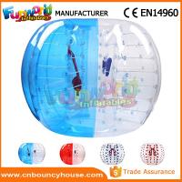 China Transparent Inflatable Bubble Ball - 5-Foot Diameter Zorb Ball with 950kg Capacity & Hot Air Welded Seams for sale