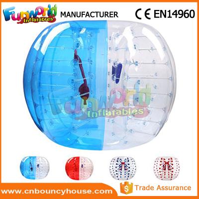 China Transparent Inflatable Bubble Ball - 5-Foot Diameter Zorb Ball with 950kg Capacity & Hot Air Welded Seams for sale