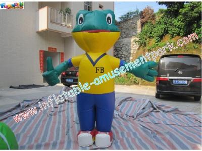 China Durable Advertising Inflatables , 0.4mm PVC Tarpaulin Inflatable Frog for sale