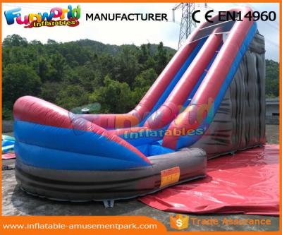 China CE Certified 0.55mm PVC Inflatable Wet Slide with Pool 1 Year Warranty for sale