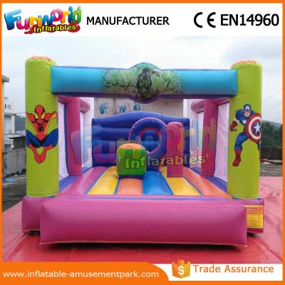 China EN71 Large Spiderman Inflatable Kids Bouncy Castle 5x3.5x2.3m with 1 Year Warranty for sale
