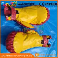 China Giant Inflatable Boxing Gloves 0.55mm PVC Tarpaulin for Sports Games Custom Size for sale