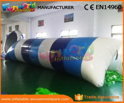 China 0.9mm PVC Tarpaulin Inflatable Water Trampoline Jumping Pillow 680W Air Pump Custom Size for sale