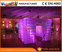 China Customizable LED Inflatable Party Tent PVC Coated Nylon Photo Booth 1 Unit for sale