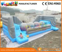 China PVC Big Baller Wipeout Inflatable Interactive Game Obstacle Course Challenge for sale