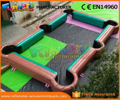 China 0.55mm PVC Tarpaulin Inflatable Snooker Football Table Soccer Sports Game for sale