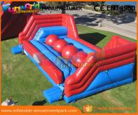 China Inflatable Wipeout Challenge Obstacle Course Commercial Grade 0.55mm PVC for sale