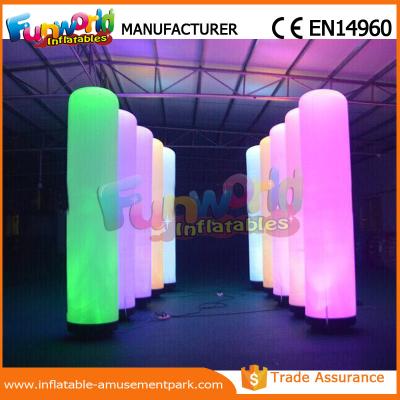 China Custom 3m Height Inflatable LED Lighting Pillar for Christmas Party Wedding with 1 Year Warranty for sale