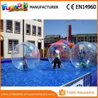 China Transparent Inflatable Zorb Ball Water Sphere Ball 1.5m PVC TPU Custom Size 1 Year Warranty for sale