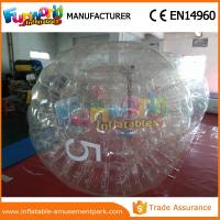 China Clear Color Inflatable Rolling Ball Water Roller / Water Walking Ball With Air Pump for sale