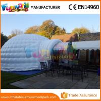 China PVC Tarpaulin Inflatable Dome Igloo Tent for Camping Custom Size Hand Printing for sale