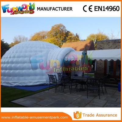 China PVC Tarpaulin Inflatable Dome Igloo Tent for Camping Custom Size Hand Printing for sale