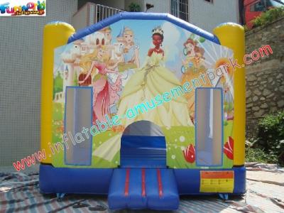 China Commercial Inflatable Princess Bouncy Castle 4m x 4m x 4m PVC Tarpaulin for sale