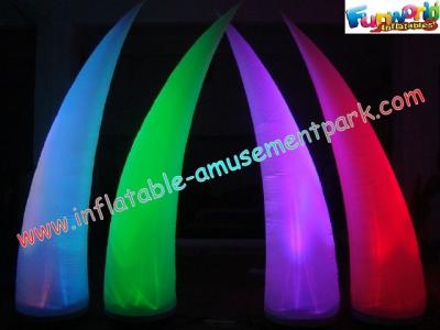 China Durable Inflatable Lighting Decoration Tusk 3 Meter No Leak For Exhibition for sale