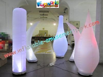 China Led Color Changing Inflatable Lighting Decoration Pillar / Tusk For Parties for sale