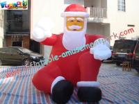 China 3 Meter PVC Inflatable Santa Claus Christmas Decoration with 420D Material and CE/UL Blower for sale