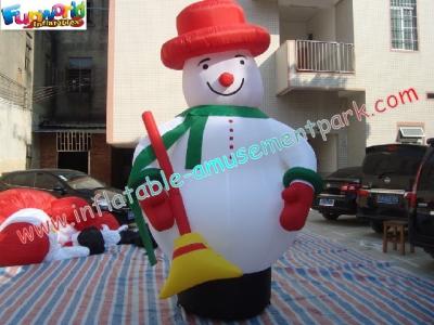 China Custom 5M Outdoor Inflatable Christmas Snowman Decoration - 420D PVC Material with CE/UL Blower for sale