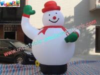 China Snowman Inflatable Christmas Decorations Pvc 8kg For Advertising for sale