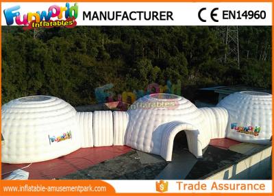 China Customized Air Sealed Inflatable Party Tent , Airtight Igloo Dome Tent for sale