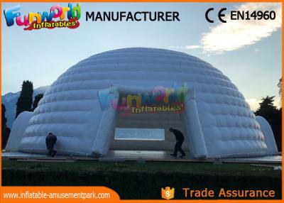 China 14m Diameter Clear Dome Inflatable Party Tent With Transparent Windows for sale