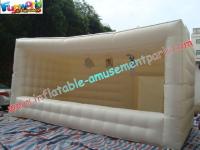 China White Inflatable Party Tent 6x3m Outdoor Advertising Marquee with UV PVC for sale