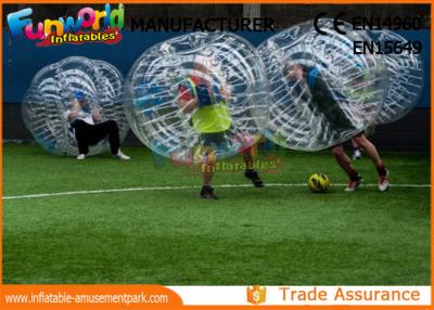 China Clear TPU Inflatable Human Knocker Ball Suit - 1.2m to 1.7m Transparent Bumper Ball with CE/UL Certified Pump for sale