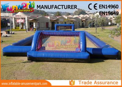China Commercial Inflatable Football Field 14x6x1.8m PVC Tarpaulin Sports Game for sale