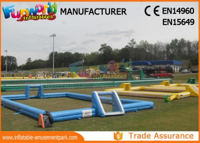China Customizable Inflatable Football Pitch 0.55mm PVC Tarpaulin Commercial Grade Soccer Field for sale