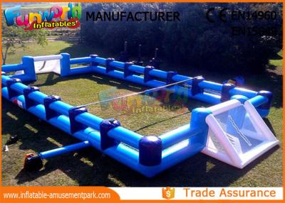China Customized PVC Tarpaulin Inflatable Soccer Court 10x12m Backyard Street Pitch for sale