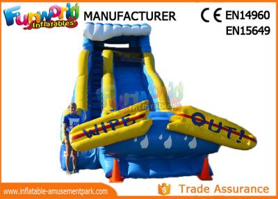 China 0.55mm PVC Commercial Inflatable Water Slide - Custom Sizes with CE/EN14960 Certification and 1-Year Warranty for sale