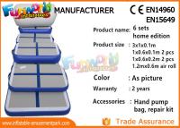 China Custom Drop Stitch Inflatable Gymnastics Mat 0.9mm PVC Tumbling Training Board for sale