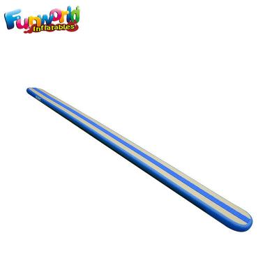 China Customized Color Inflatable Rotating Air Track Gym Mat 20cm High for sale