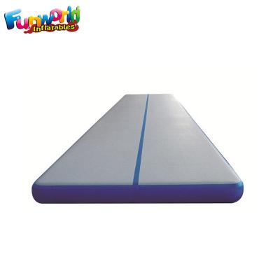 China Double Wall Fabric Inflatable Air Mat Gymnastics Floor 10x2x0.2m CE Certified for sale