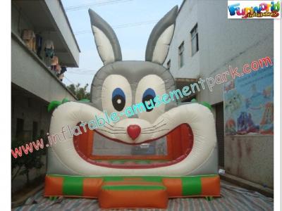 China Inflatable Rabbit Commercial Bouncy Castles With CE / EN14960 for sale