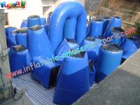 China Millenium Inflatable Paintball Bunkers 0.6mm PVC with UL Pump and Fixing Kit for sale